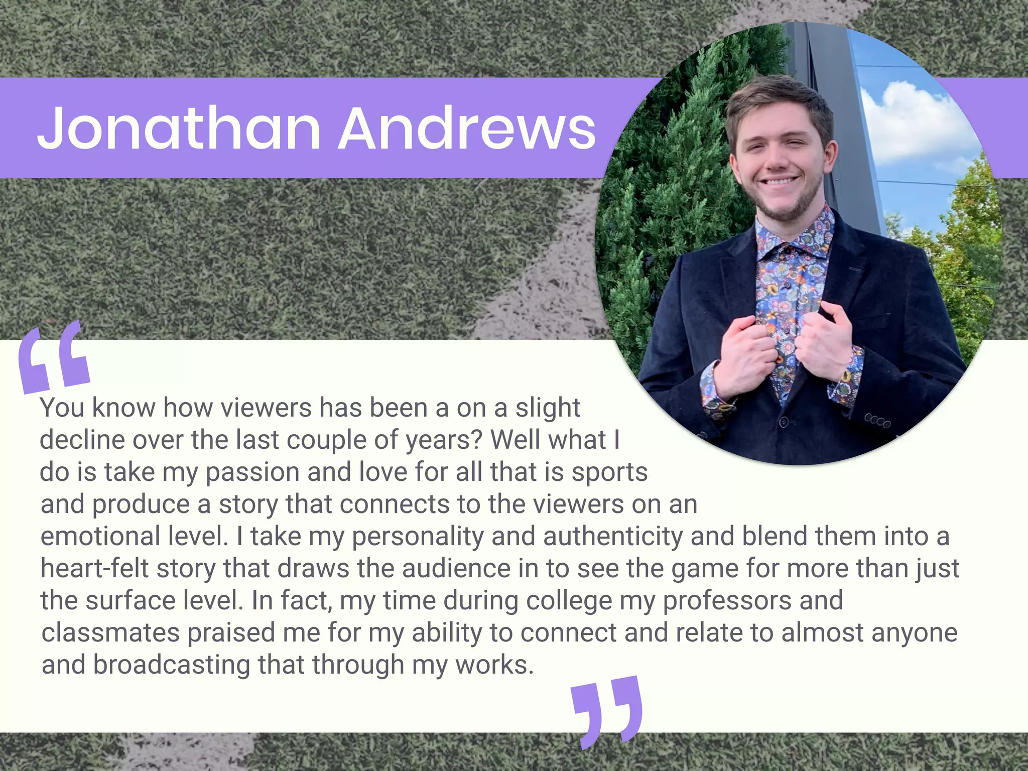 Personal Brand Exploration - Jonathan Andrews | PPT