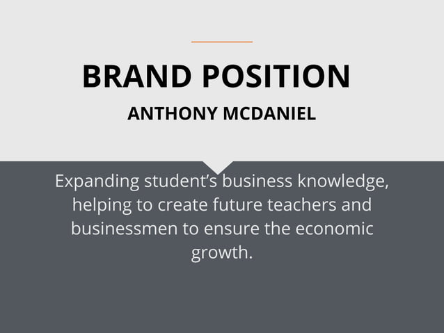 Personal brand Exploration Anthony Mcdaniel | PDF