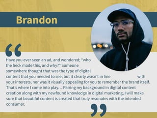 Brandon Harrington Personal Brand Canvas | PPT