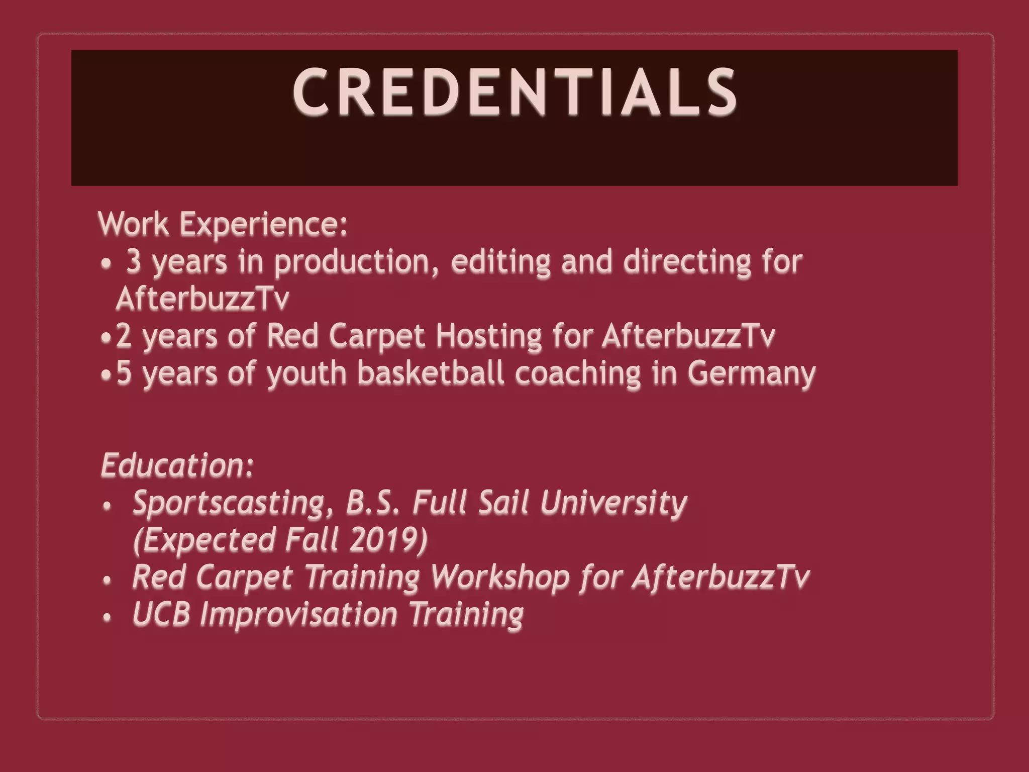 Evan T. Mack - Personal Brand Experience | PPT