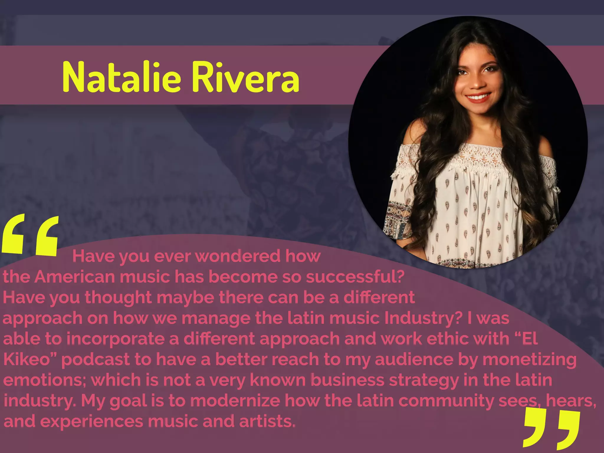 Personal brand exploration natalie rivera | PPT