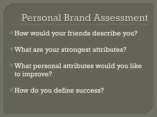 Personal Branding: The Brand YOU | PPT