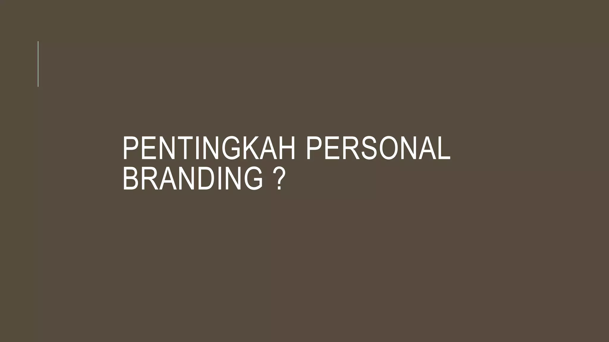 Personal Branding | PPTX