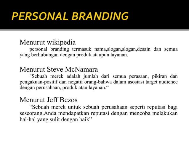Personal branding | PPTX