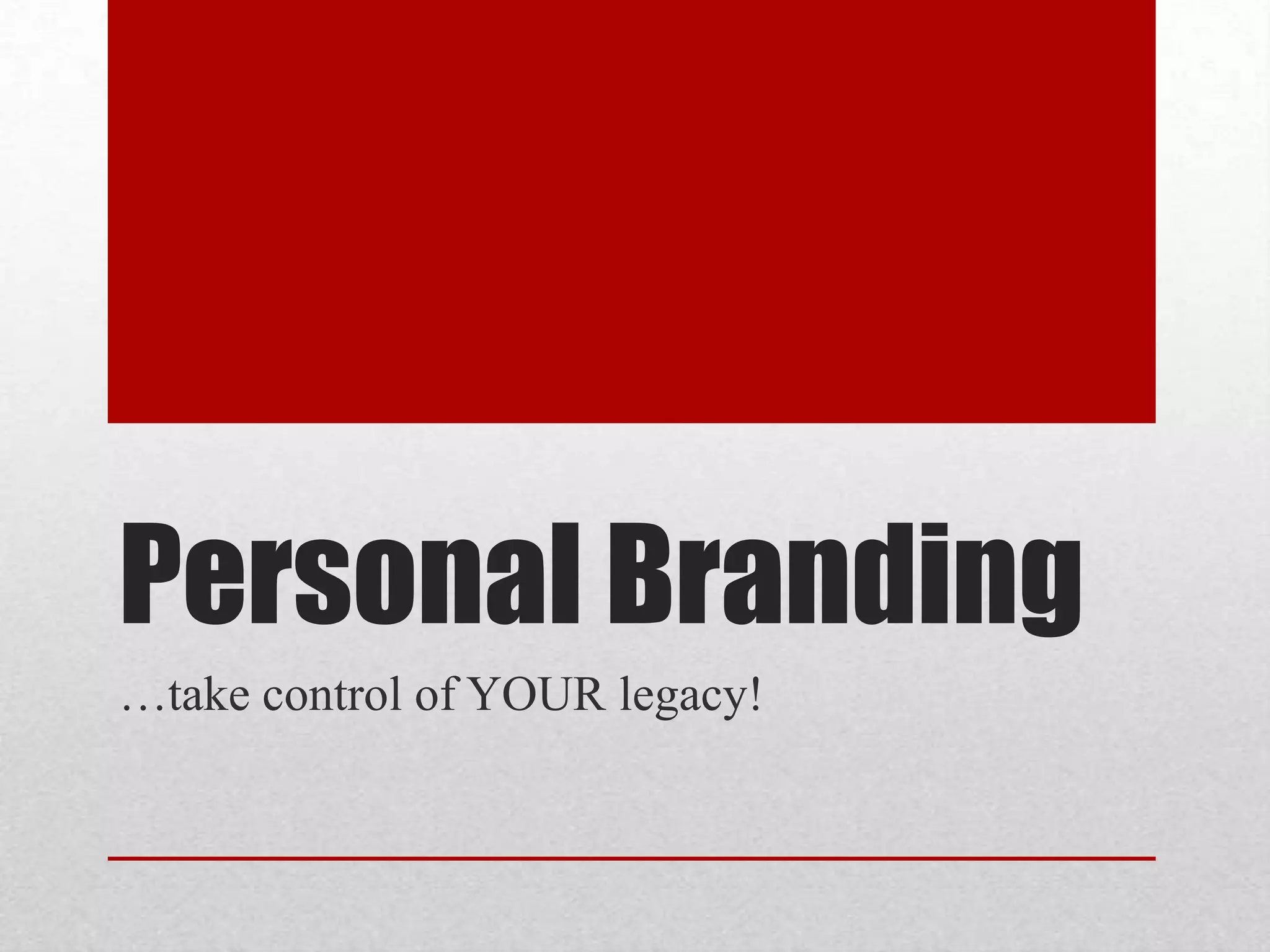Personal Branding 101 | PPT