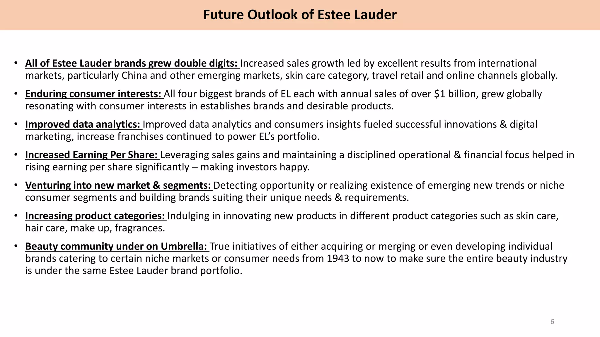 Luxury Beauty : A look at Estee Lauder. | PPTX