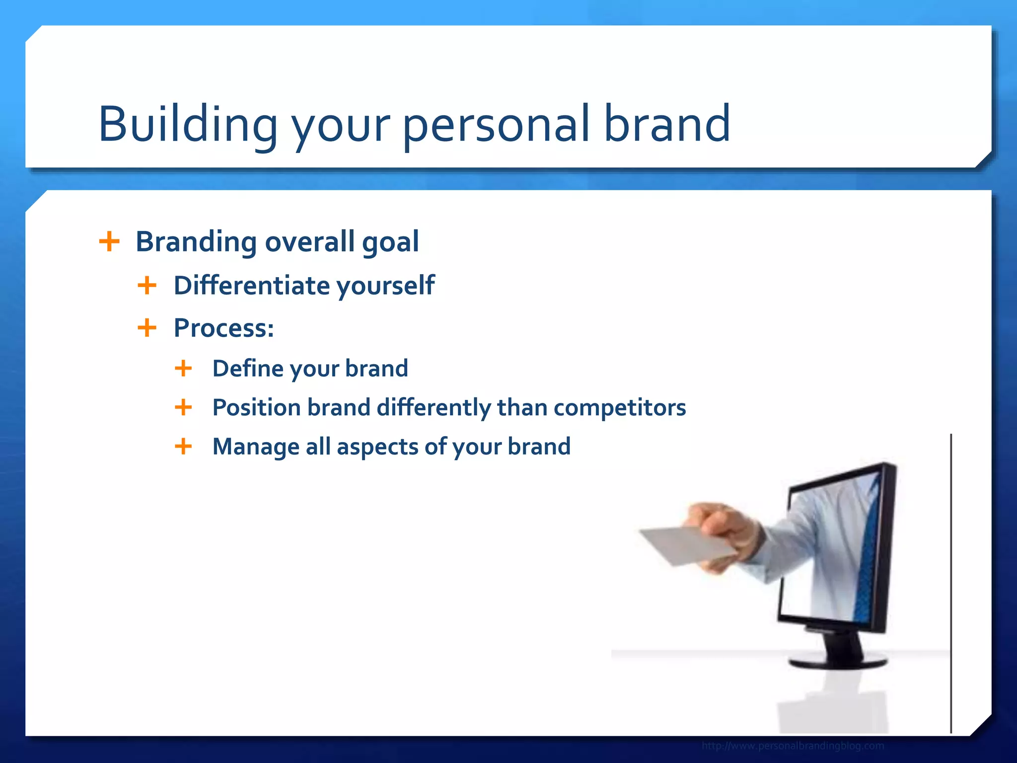 Personal branding digital presence | PPTX | Business | Business and Finance