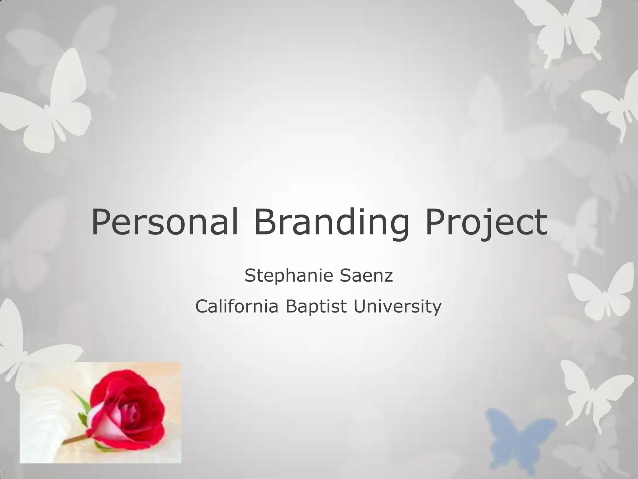 Personal branding project | PPT