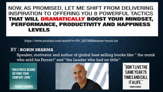 Personal branding robin sharma | PPT