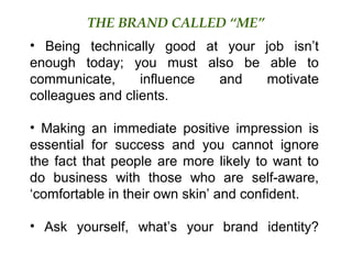 Personal branding & self assessment.ppt