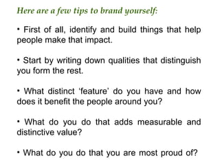 Personal branding & self assessment.ppt