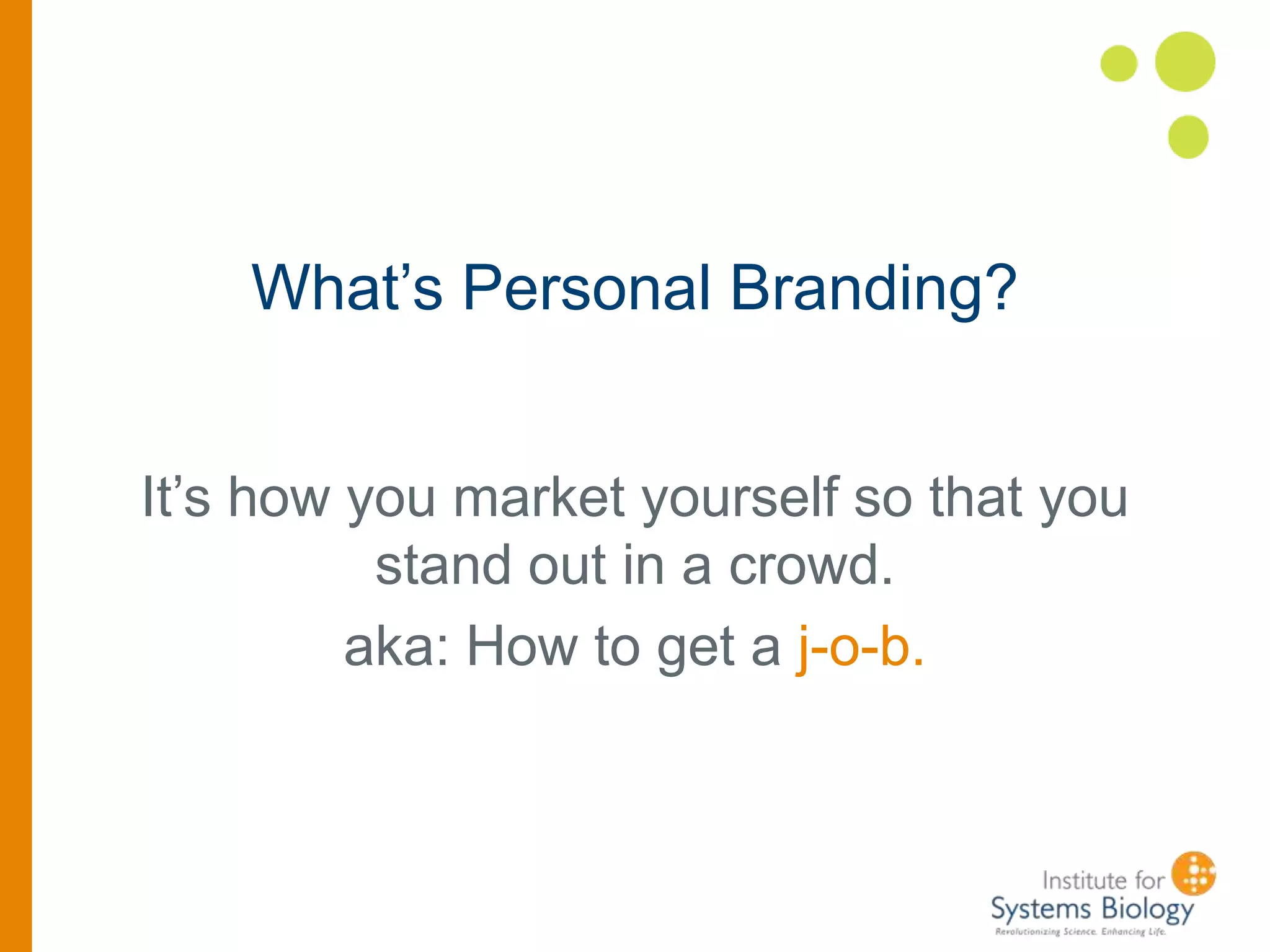 Personal Branding 101 | PPT