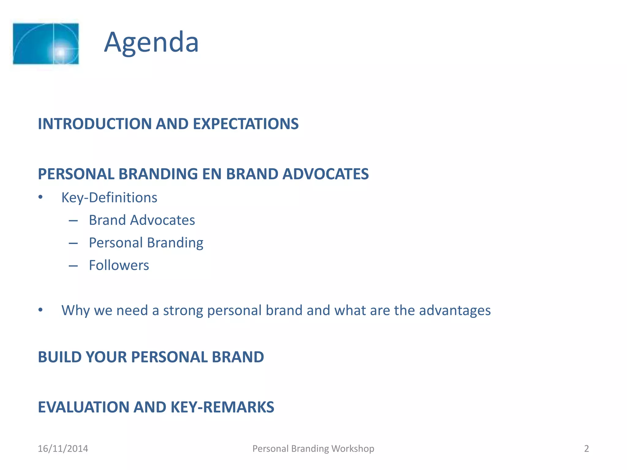 Personal Branding workshop for Students VU | PPTX