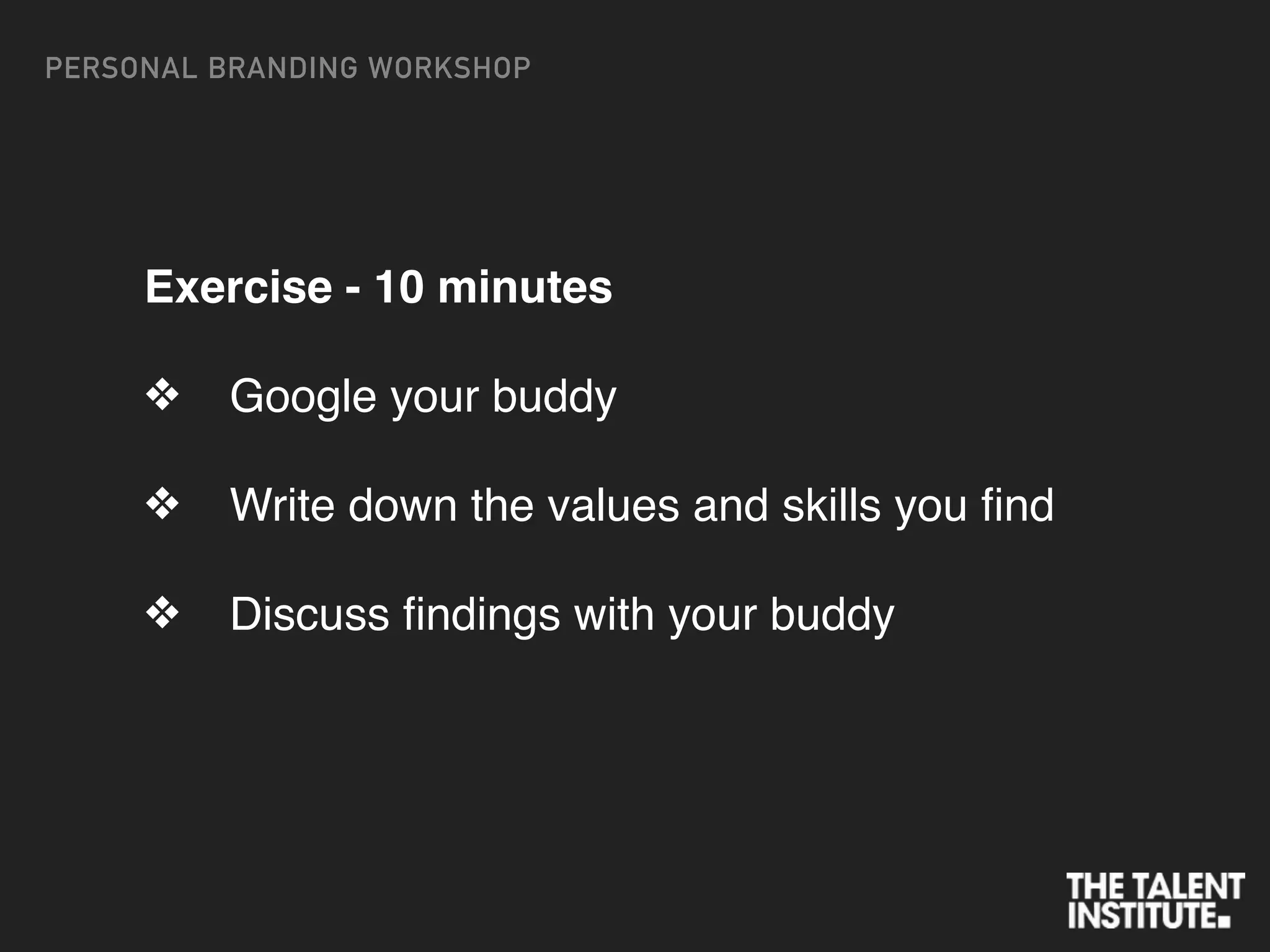 Personal branding workshop | PDF