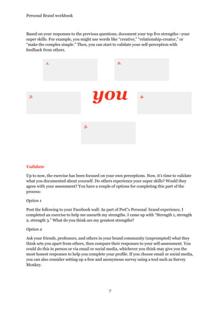 Personal brand workbook | PDF