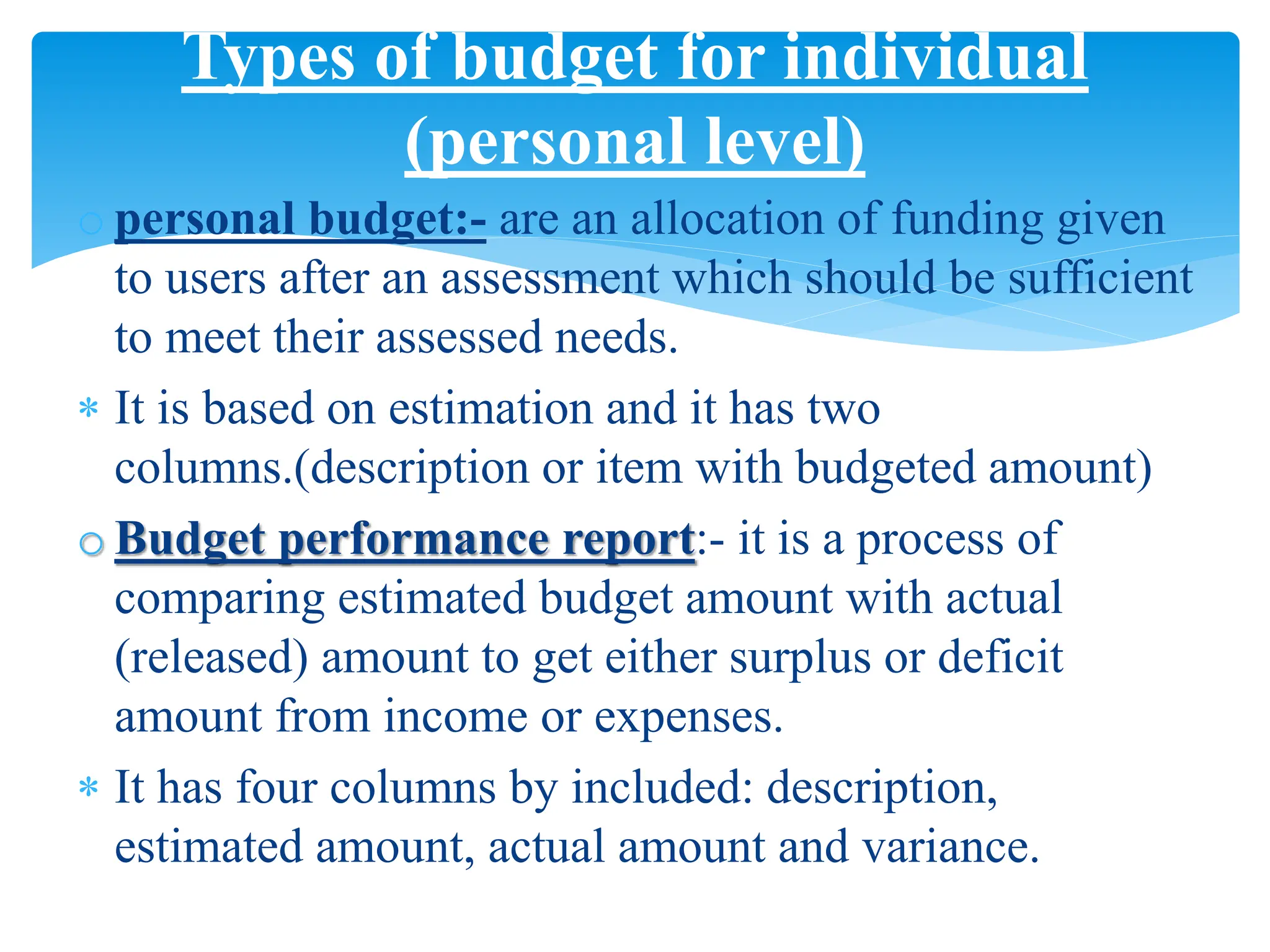 Level Two BAsic Account PERSONAL BUDGET.pptx