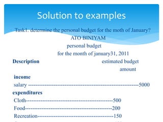 Level Two BAsic Account PERSONAL BUDGET.pptx