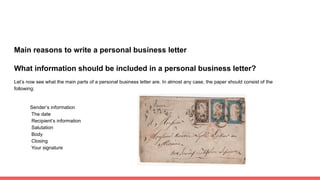 Personal business letter for University and others.pptx