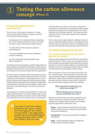 Personal Carbon Allowances | PDF