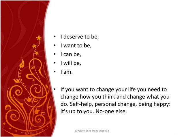 personal Change | PPT | Free Download