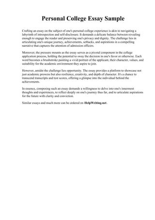 Personal College Essay Sample.pdf