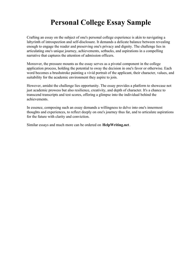 Personal College Essay Sample.pdf