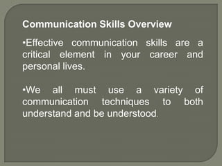 Personal communication skills | PPTX