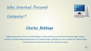 About Personal computer | PPT