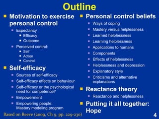 Mindsets, control, and the self | ODP