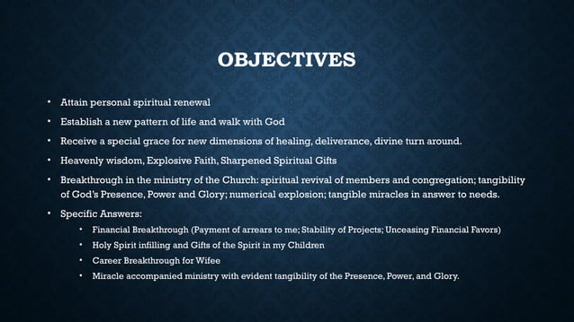 Personal COVENANT MONTH PRAYER & FASTING Schedule.pptx | Spirituality ...