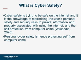 Personal cyber safety | PPT