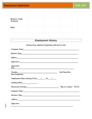 Personal data job application | DOC