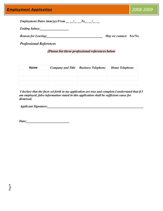 Personal data job application | DOC