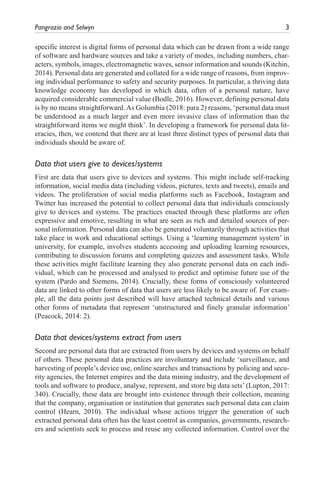 ‘Personal data literacies’: A critical literacies approach to enhancing understandings of ...