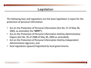 高谷知佐子講演_PERSONAL DATA AND PRIVACY ISSUES IN CROSS-BORDER M&A PROCESS ...