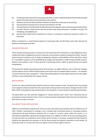 Personal data protection bill | PDF