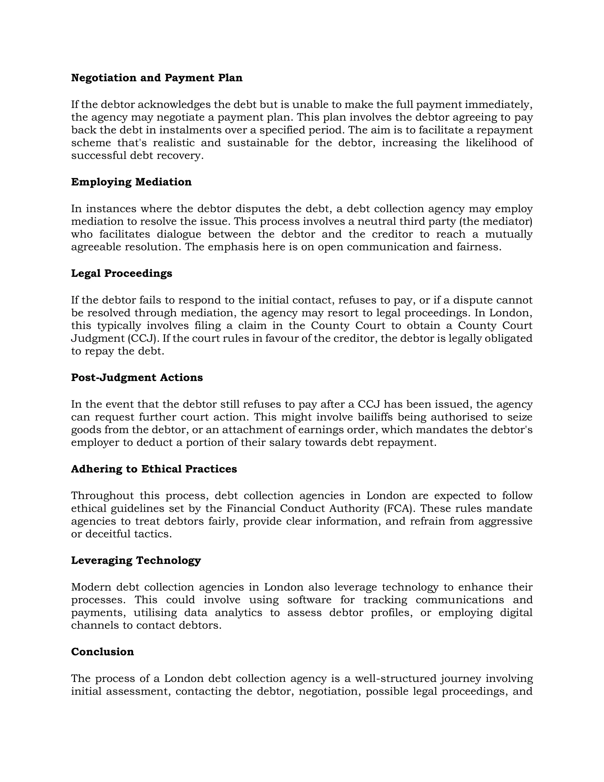 Personal Debt Collection | PDF