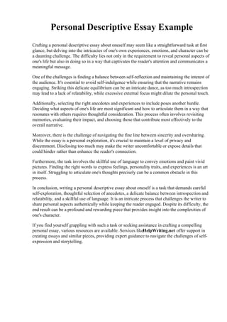 Personal Descriptive Essay Example.pdf