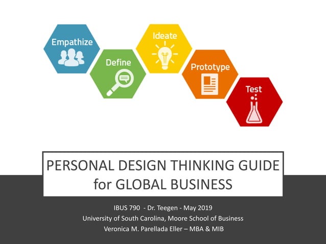 Personal design thinking guide veronica | PPTX
