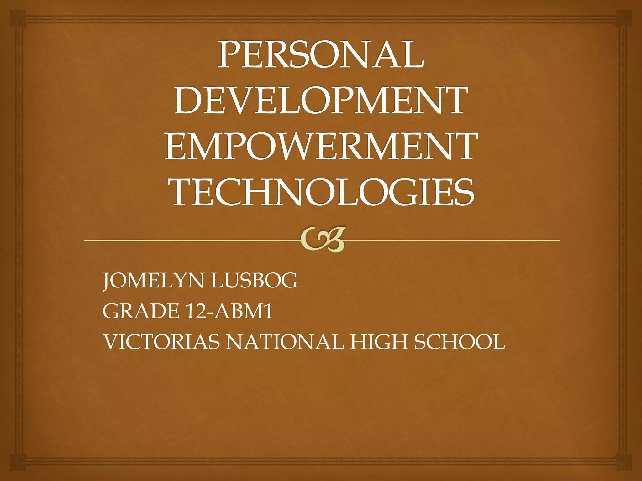 Personal Development | PPT