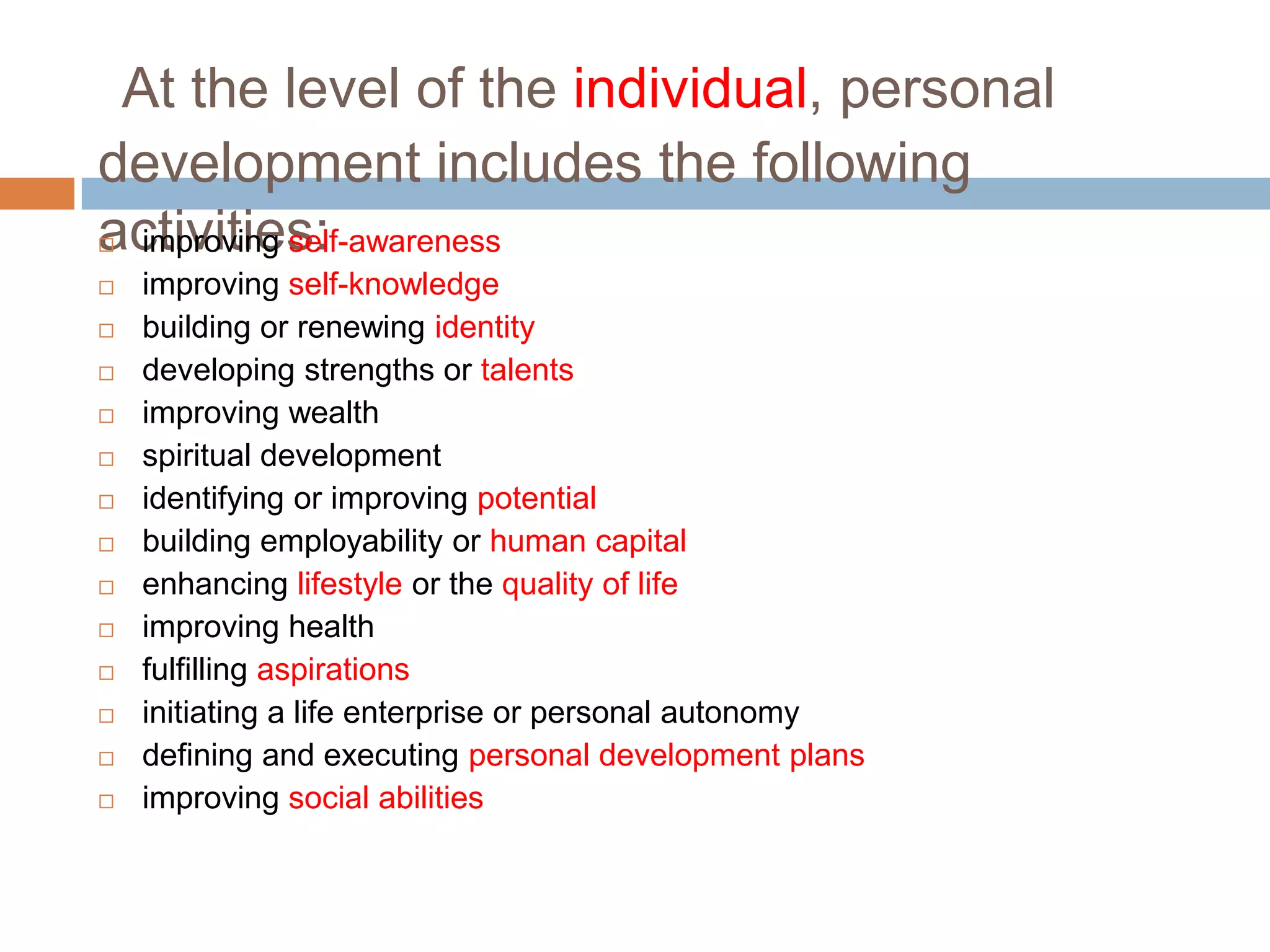 Personal development | PPTX