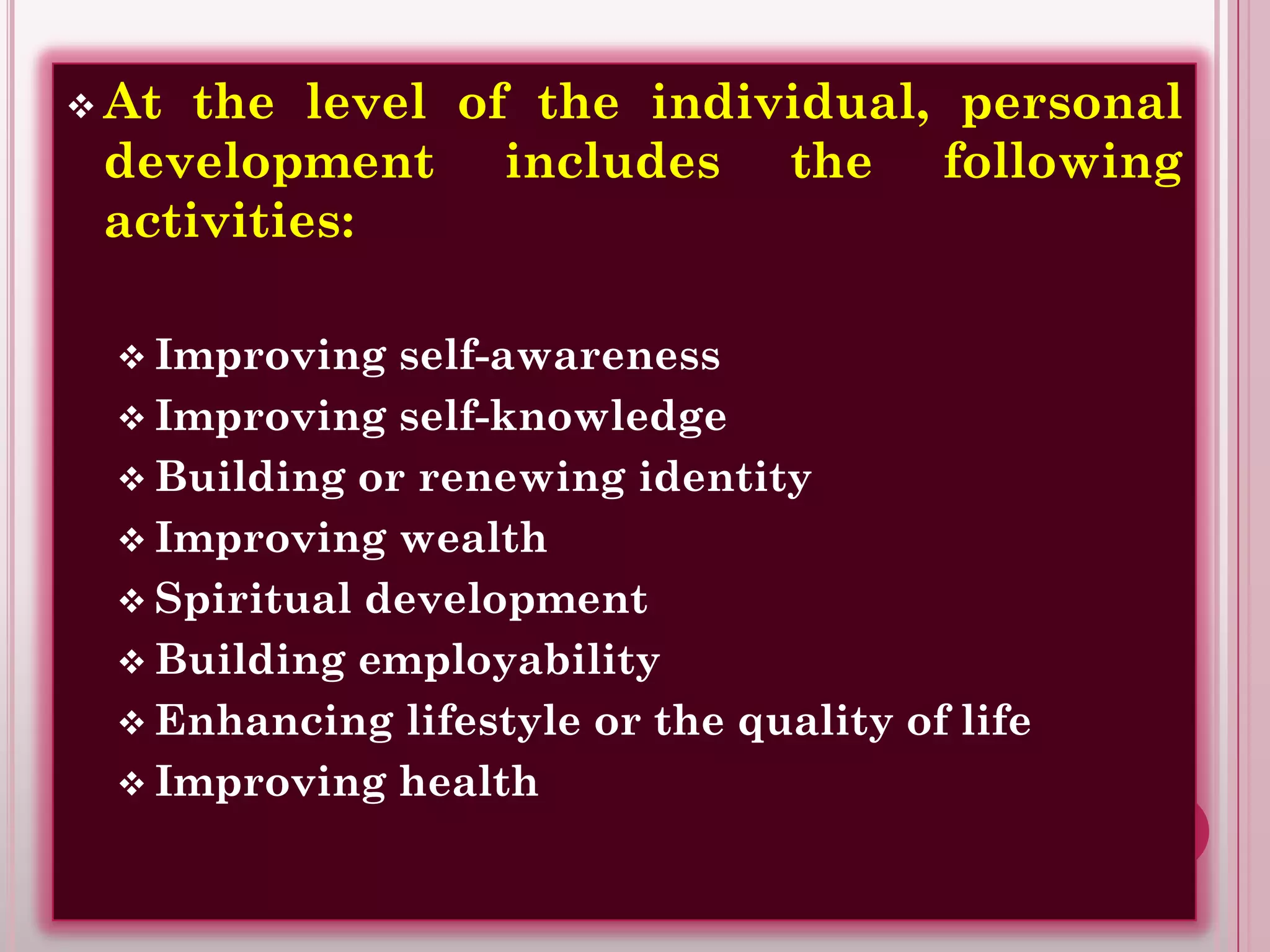 Personal development | PPTX