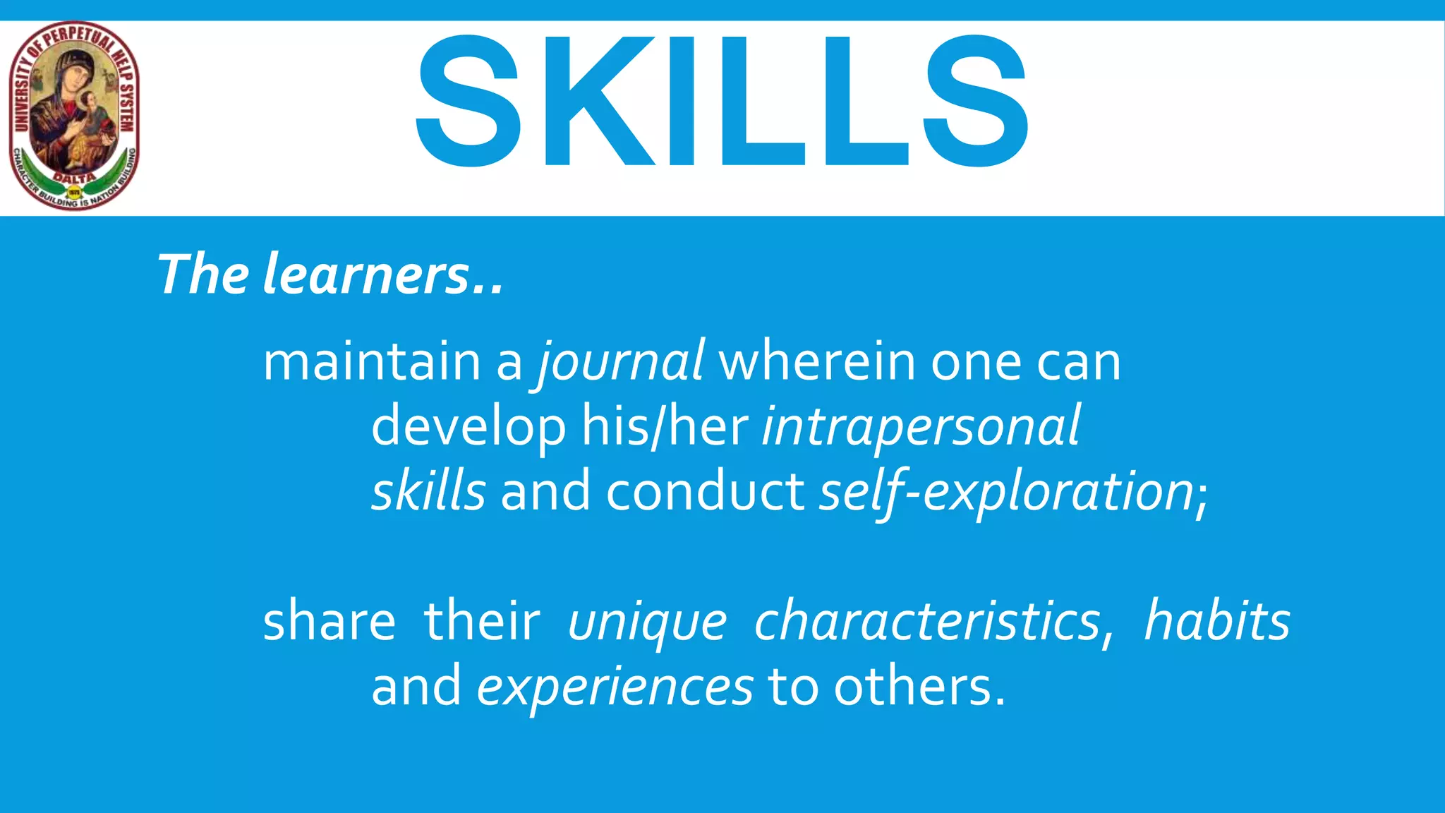 Personal Development - Grade 11 Day 1 | PPTX