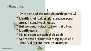 Personal Development in MyDev Module 1 ALS | PPTX | Career Advice | Careers