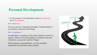 Personal Development- PPT By Monali | PPT