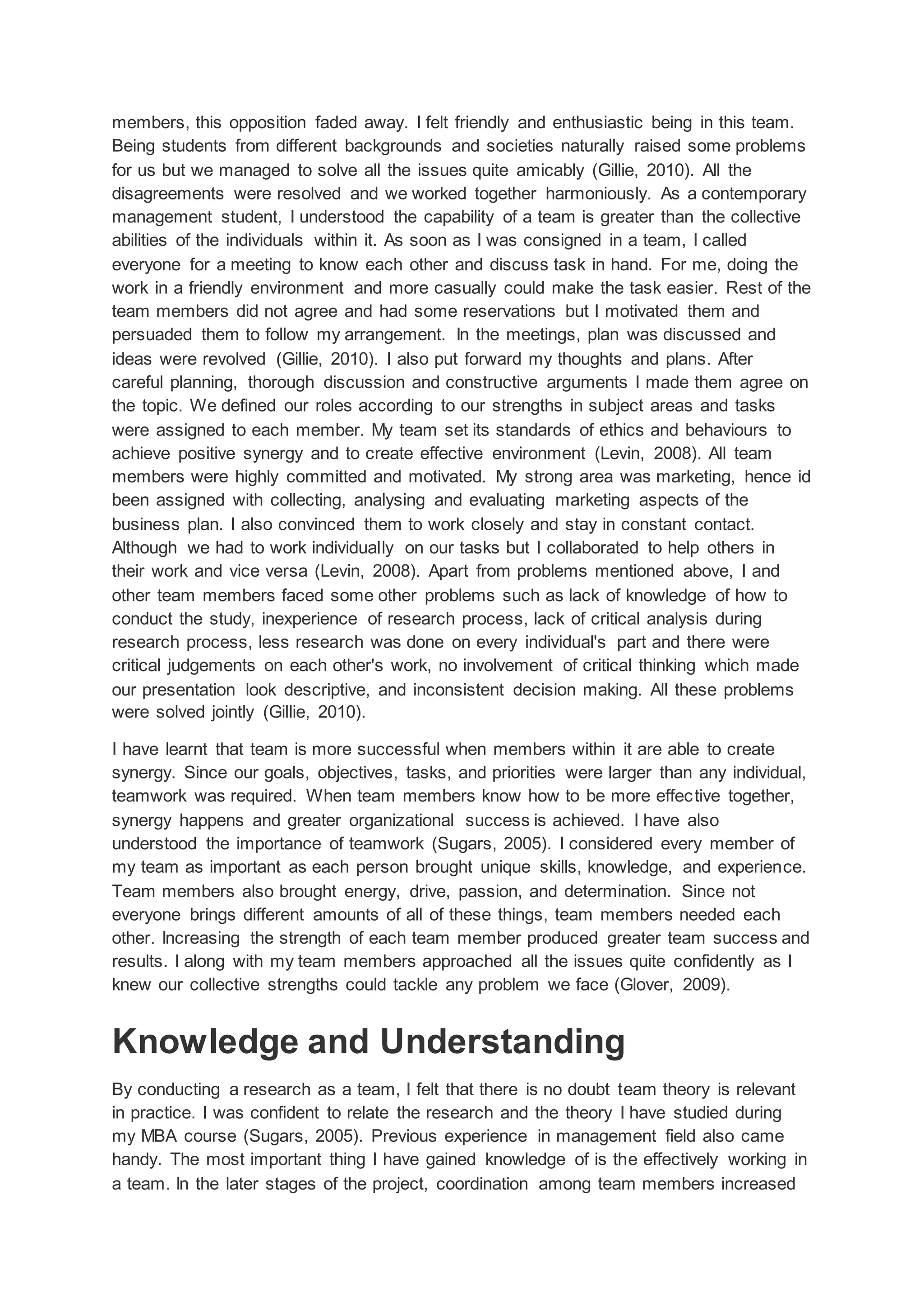 Personal development essay on education | PDF