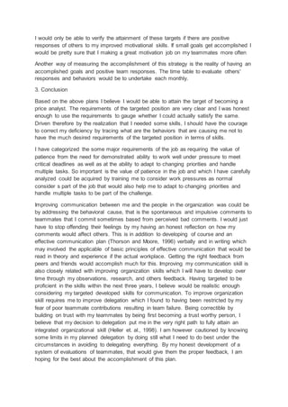 Personal development essay on leadership | PDF