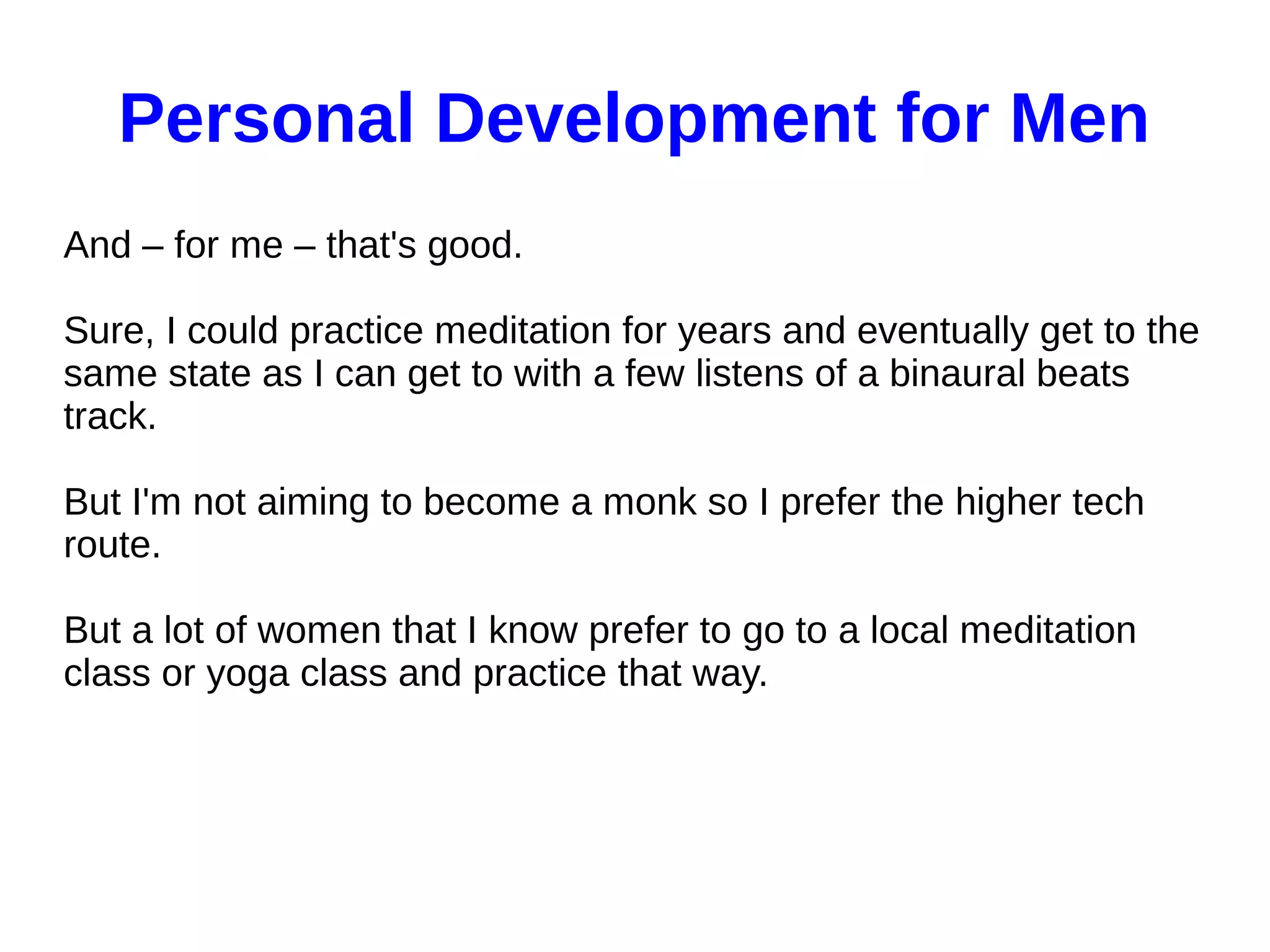 Personal Development for Men | ODP