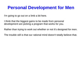 Personal Development for Men | PPT