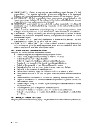 Personal development for spiritual efficacy in life and ministry | PDF